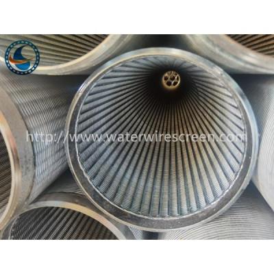 China 1.0mm Slot Wrapped Johnson Wedge Wire Screen Sieve Pump Sand Filter for sale