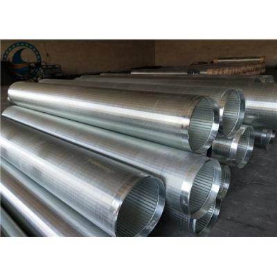 China High Mechanical Strength Water Wire Screen , SS 304 / 316L V Wire Screen Pipe for sale