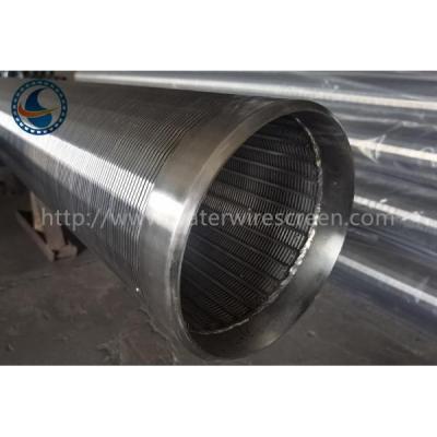China Stainless Steel Od168mm Wedge Wire Screen Pipe With 1.0mm Slot for sale