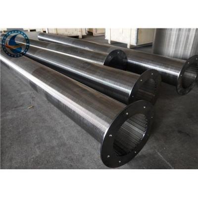 China Stainless Steel Heat Resistant Wire Wrapped Screen With Low Carbon Flange End for sale