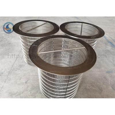 China Slot V Ss 304 Wire Wrapped Screen Inner Filter Basket for sale