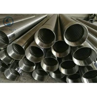 China Heavy Type Slotted Screen Pipe , Stainless Steel Water Well Screen Tube for sale