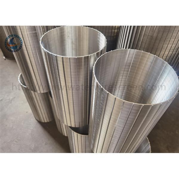 Quality V Shap Wire Wedge Wire Wound Rotary Drum Screen SUS 304 316l for sale