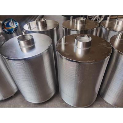 China Slotted Cylindrical Wedge Wire Filter Basket Strainer 316l Stainless Steel for sale