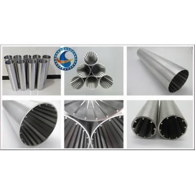 China 168mm Dia Continuous Slot Wedge Wire Screen Pipe For Water Process for sale