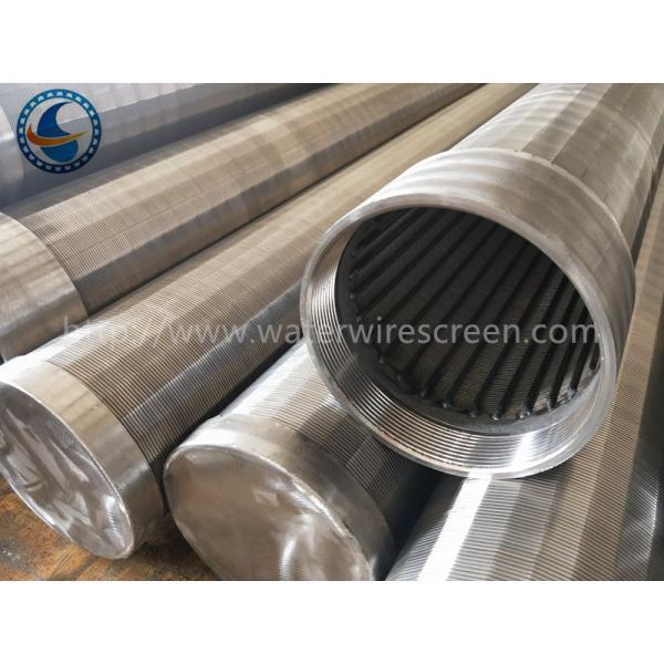 Quality AISI 304 Profile Wire Downhole Slotted Tube For Geothermal Wells for sale