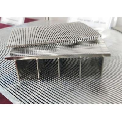 China Stainless Steel Johnson 1.3mm Slot Wedge Wire Screen Panels for sale