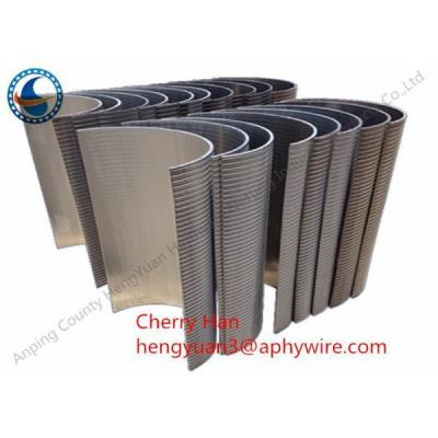 China Stainless Steel Curved Wedge Wire Screen Plate Filter , Arc Screen High Efficiency for sale