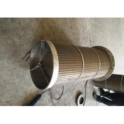 China Industrial Rotary Screen Drum , Welded Wedge Wire Cylinder Screen for sale