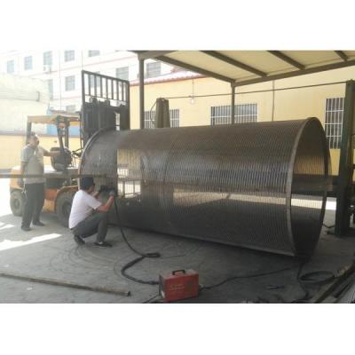 China Stainless Steel 316L Rotary Screen Drum Wire Strainer Basket 520 Mm Diameter for sale