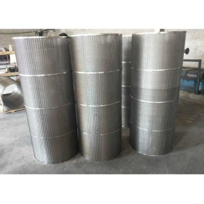 China Inner Diameter 1250mm Wire Mesh Drum Full Welded For Waste Water for sale