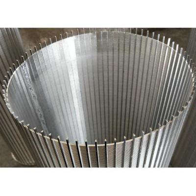 China High Precision Rotary Screen Drum FIlter V Wire Wrap Screen 316 Grade for sale