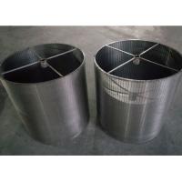 China Reverse Profile V Wire Screen / Wedge Wire Screen For Petroleum Industry for sale
