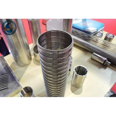 China Id40mm Stainless Steel Profile Wet Dry Separator Od48mm Vee Wire Screen Filter for sale