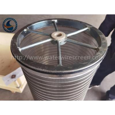 China Stainless Steel 304 Johnson 0.5mm Slot Reverse Wedge Wire Screen for sale