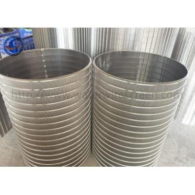 China Stainless Steel 316l Reverse Wedge Screen Filter Johnson Drum Screen For Back Washing for sale