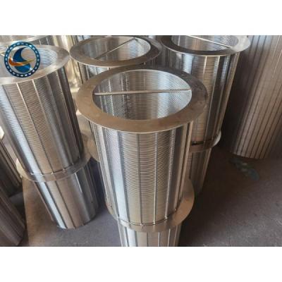 China Reverse V Slot Wedge Wire Filter Screen With Handle Filter Basket for sale