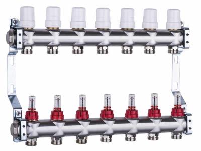 China Art 800 N Bamboo shape tube hot water radiant floor heating separator for central heating installation for sale