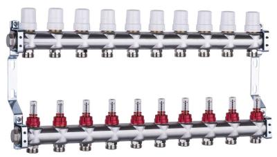 China Art 800 N Bamboo shape tube hot water radiant floor heating separator for central heating installation for sale