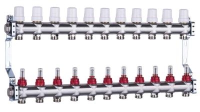 China Art 800 N Bamboo shape tube hot water radiant floor heating separator for central heating installation for sale
