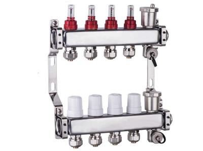 China Art 700 N+1G Square main tube hot water radiant floor heating separator for central heating installation for sale