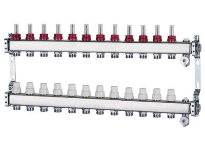 China Art 700 N+1 stainless steel intelligent water manifolds set for underfloor heating for sale