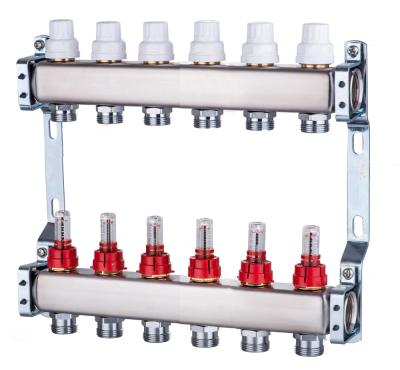 China Art 700 N6 Square main tube warm up radiant floor heating manifolds for sale