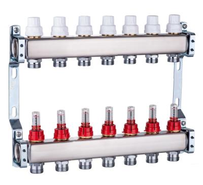 China Art 700 N7 Square main tube warm up radiant floor heating manifolds for sale
