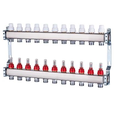 China Art 700 N11 Square main tube warm up radiant floor heating manifolds for sale