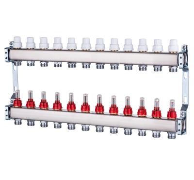 China Art 700 N12 Square main tube warm up radiant floor heating manifolds for sale