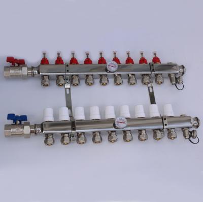 China Art 700 N12 Square main tube warm up radiant floor heating manifolds for sale