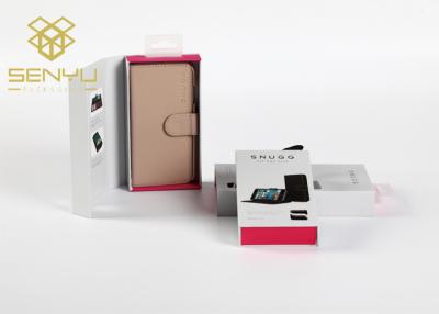 中国 Bookshapedの紙箱のIphoneの革箱のための移動式Accessoreis包装箱 販売のため