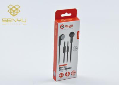 Cina L'imballaggio mobile degli accessori progetta i contenitori per il cliente d'imballaggio di trasduttore auricolare con la finestra in vendita