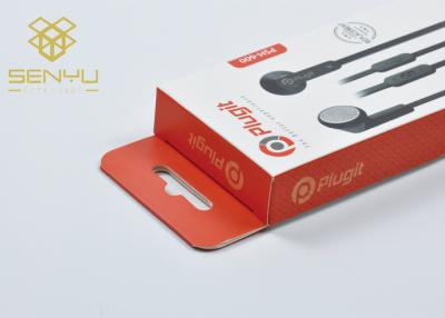 中国 移動式付属品の包装は窓が付いているイヤホーンの包装箱をカスタム設計します 販売のため