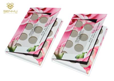 Cina imballaggio di lusso d'imballaggio dell'ombretto del cartone dei contenitori di cosmetico su ordinazione grigio 1200g in vendita