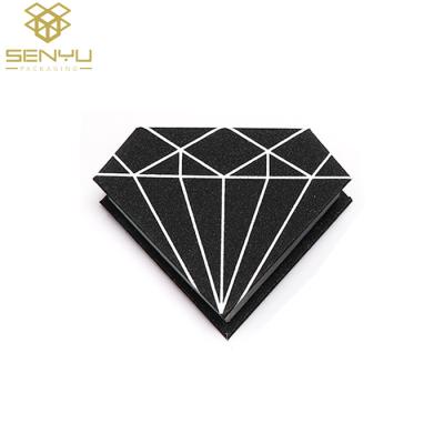 Cina Contenitori di cosmetico amichevole di Eco/contenitore d'imballaggio di ciglio della carta di carta scintillio del nero in vendita