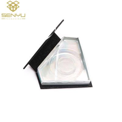 Cina Contenitori di cosmetico amichevole di Eco/contenitore d'imballaggio di ciglio della carta di carta scintillio del nero in vendita