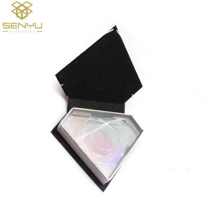 Cina Contenitori di cosmetico amichevole di Eco/contenitore d'imballaggio di ciglio della carta di carta scintillio del nero in vendita