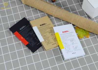 Cina accessori mobili stampati cartone che imballano la scatola d'imballaggio temperata del protettore di vetro dello schermo in vendita