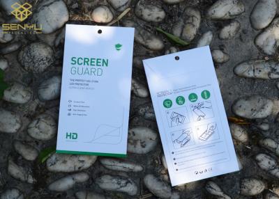 Cina accessori mobili stampati carta patinata 350g che imballano la scatola di vetro temperata del protettore dello schermo in vendita