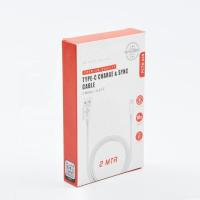 China Clear Window Box Packaging / Paper Retail Usb Data Cable Box Packing for sale