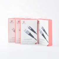 China Gift White Card Paper Mobile Accessories Packaging / Usb Data Cable Packaging Box for sale