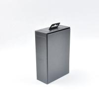China Black Window Box Packaging / Earphone Cardboard Box With Window Lid for sale
