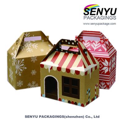 Cina Scatola di finestra del PVC del timpano di Candy che imballa con la festa di Natale di stampa 4c in vendita