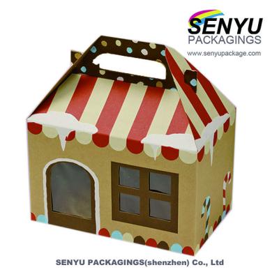 Cina Scatola di finestra del PVC del timpano di Candy che imballa con la festa di Natale di stampa 4c in vendita