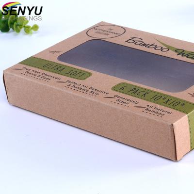 Cina Contenitore d'imballaggio di sapone fatto a mano della carta kraft Con la finestra del PVC in vendita