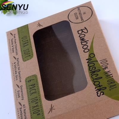 Cina Contenitore d'imballaggio di sapone fatto a mano della carta kraft Con la finestra del PVC in vendita