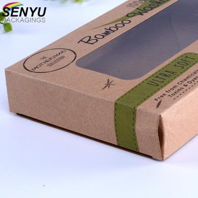 Cina Contenitore d'imballaggio di sapone fatto a mano della carta kraft Con la finestra del PVC in vendita