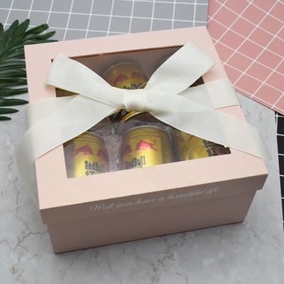 Cina Contenitori d'imballaggio di vendita caldi di qualità superiore di carta di promozione 2 pezzi del contenitore di regalo con la finestra trasparente in vendita