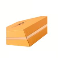 China Hard Paper Gift Box Packaging with Gold Satin Lined for sale